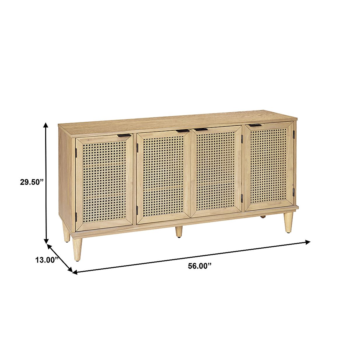 Aldsworth Brown Dark Wood 56" Console | Rooms to Go