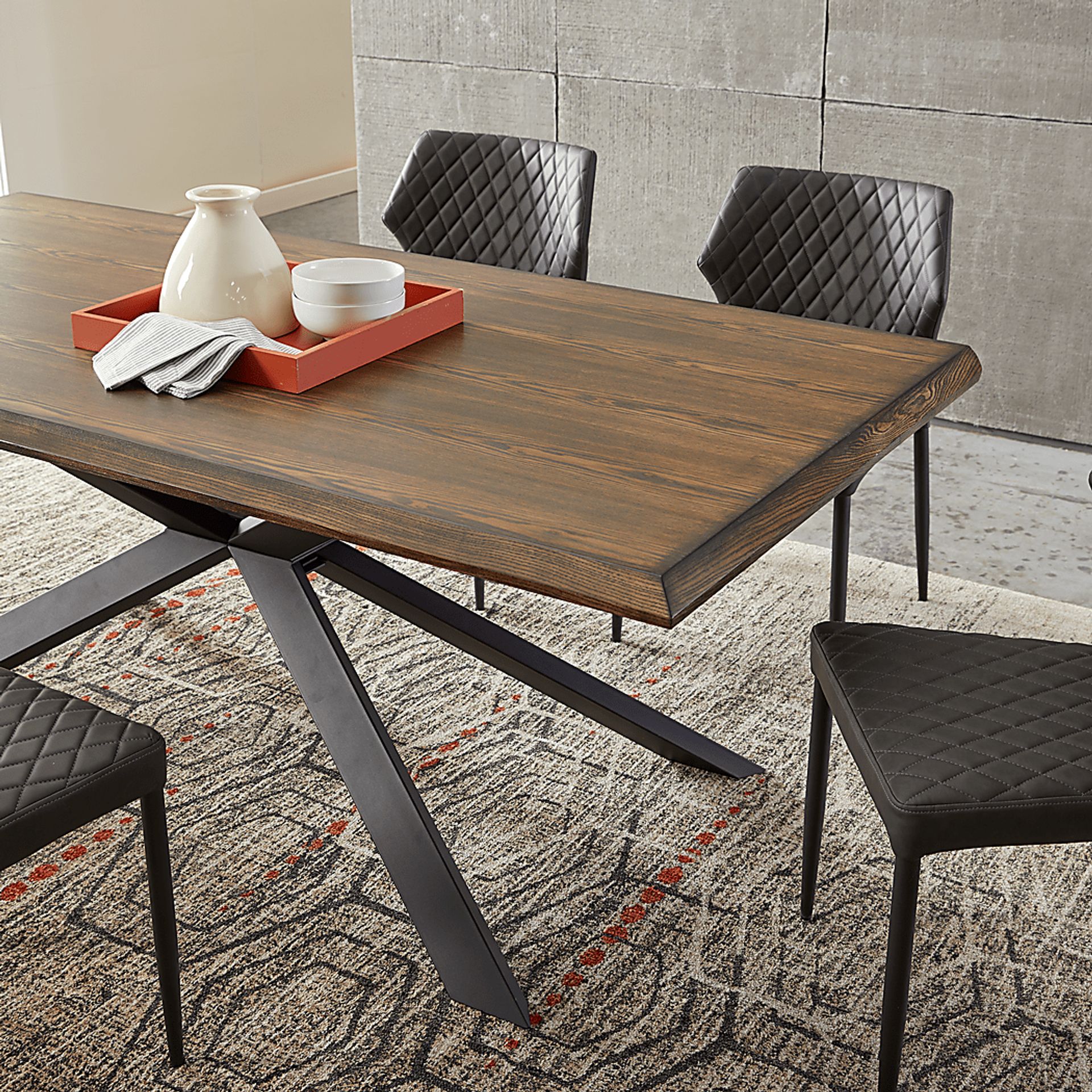 Alessi Brown Dark Wood Dining Table | Rooms to Go