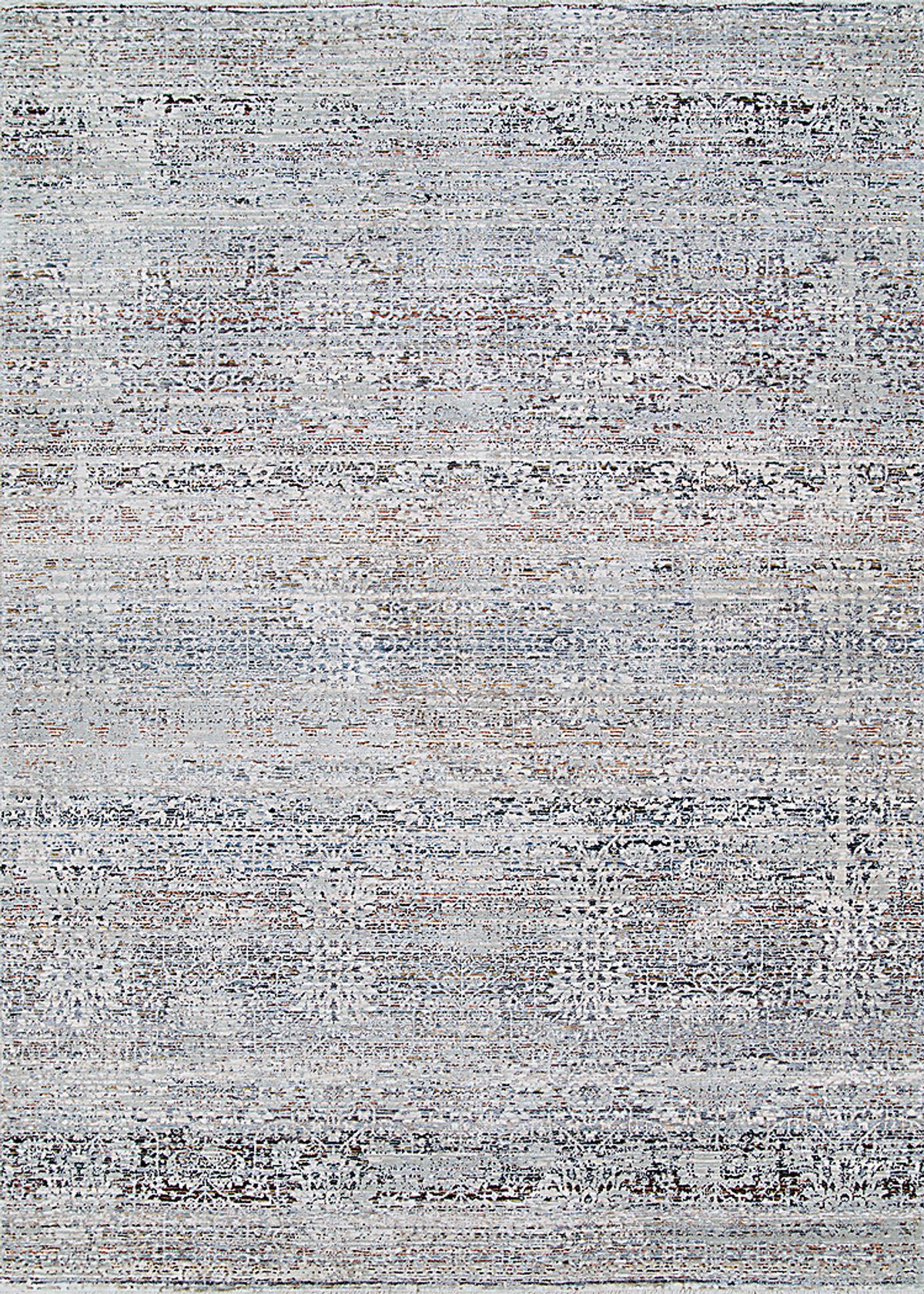 Aleut Gray Polyester,Viscose Fabric Rug | Rooms to Go