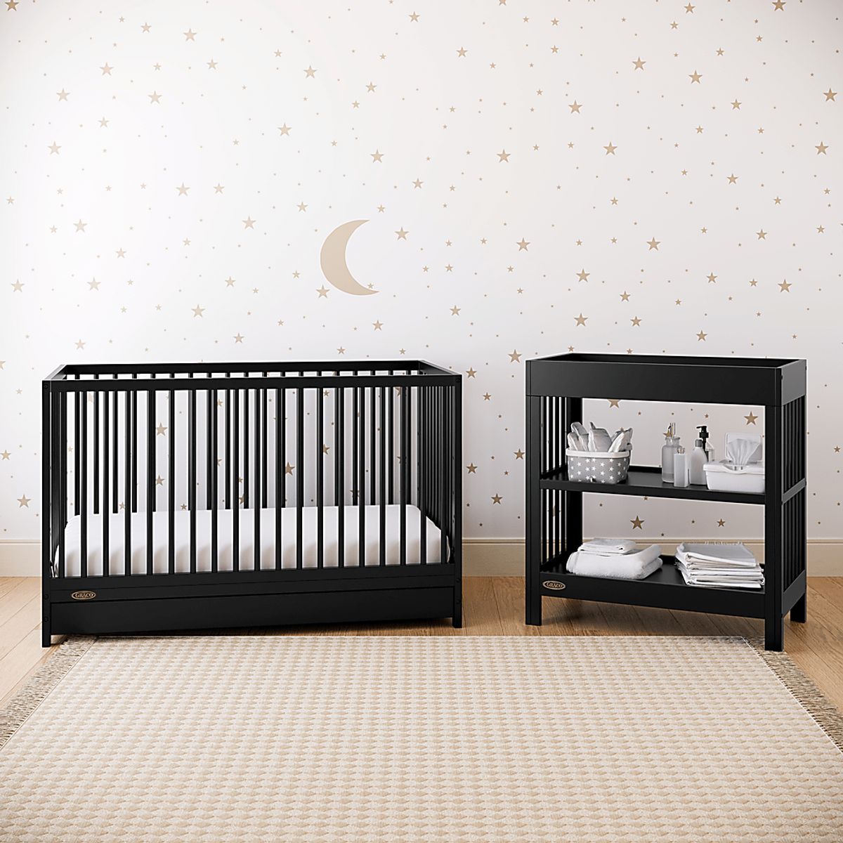 Alexei Black Black,Colors Convertible Crib | Rooms to Go