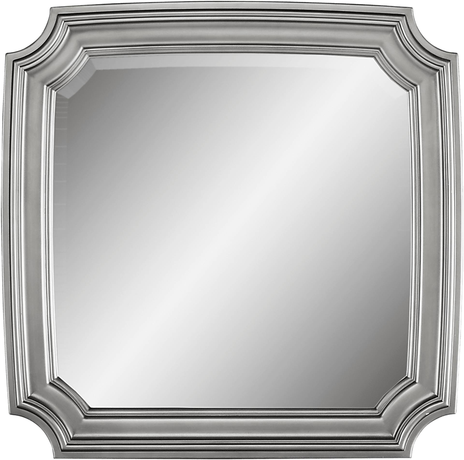 Alexi 5 Pc Silver Gray King Bedroom Set With Mirror, 3 Pc King Bed ...