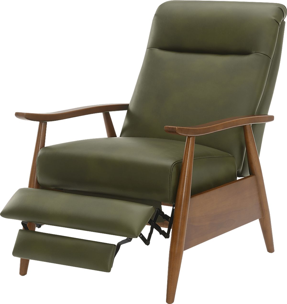 Alieta Green Polyester,Polyurethane Fabric Push Back Recliner | Rooms to Go