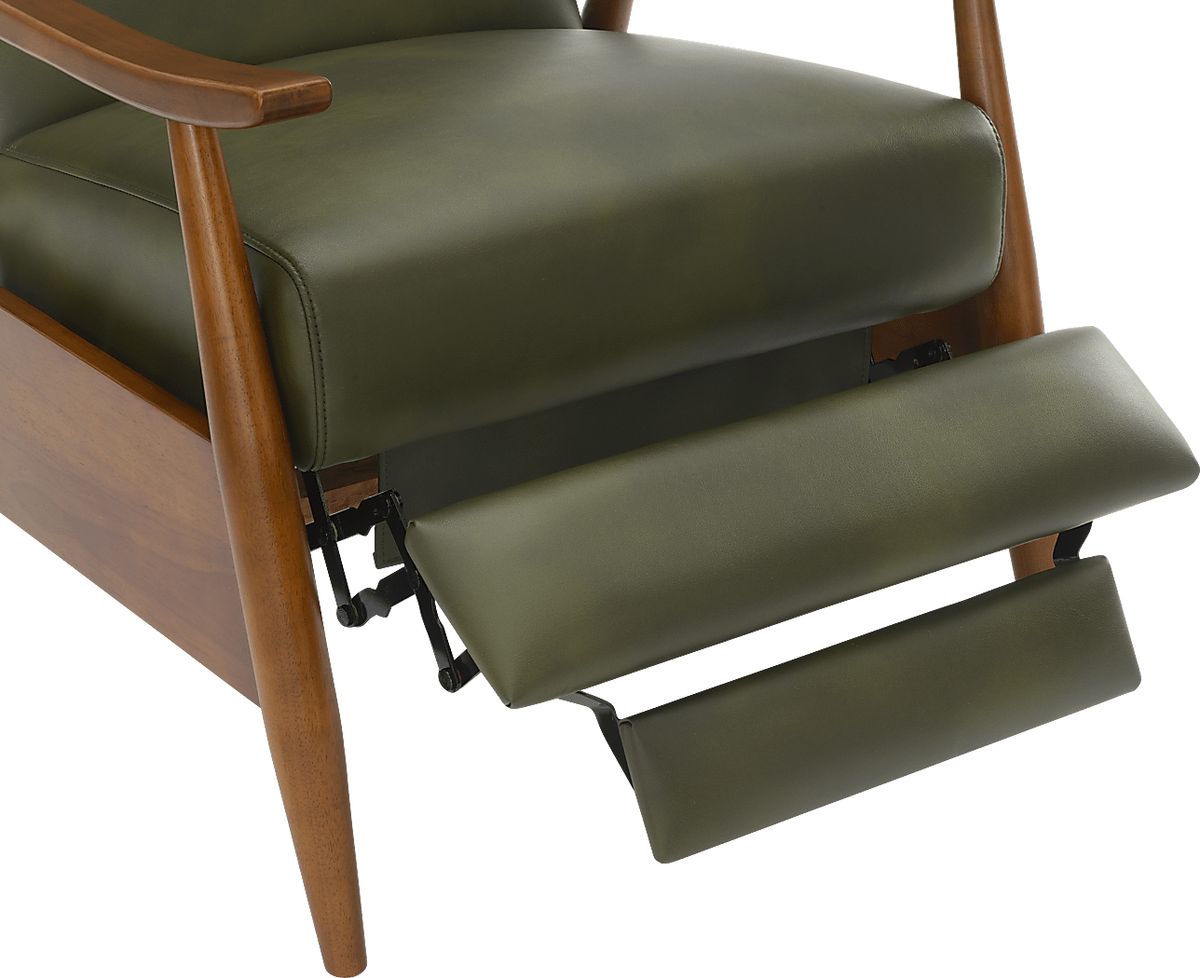 Alieta Green Polyester,Polyurethane Fabric Push Back Recliner | Rooms to Go