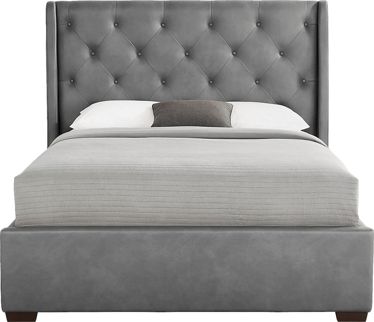 Alison II Gray 3 Pc Queen Upholstered Bed | Rooms to Go