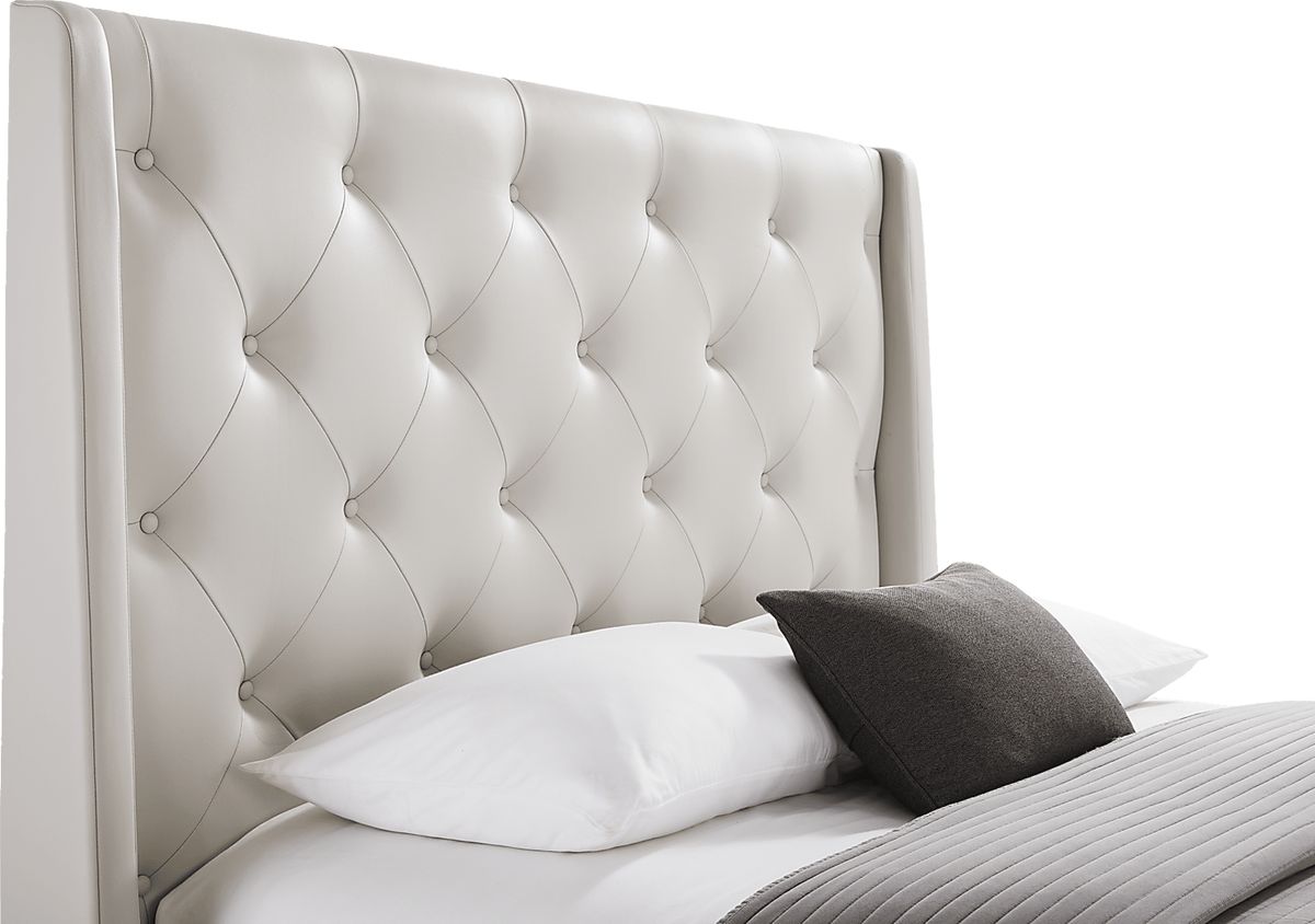 Alison II Light Gray 3 Pc King Upholstered Bed | Rooms to Go