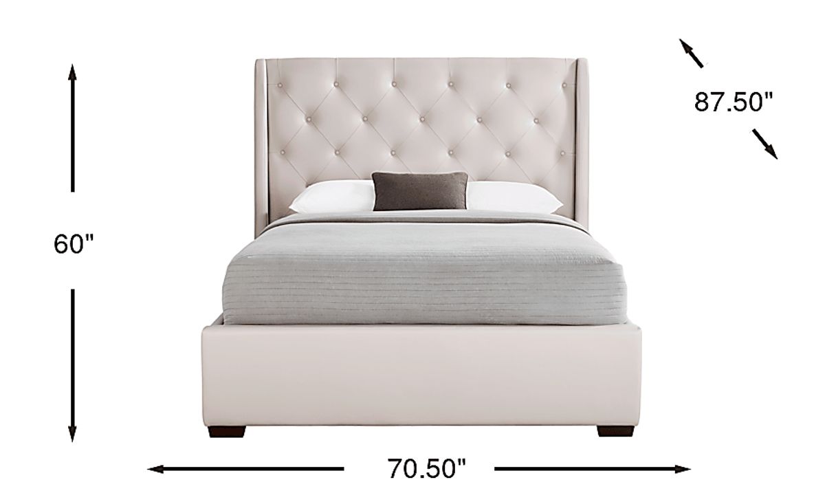 Alison II Light Gray 3 Pc Queen Upholstered Bed | Rooms to Go