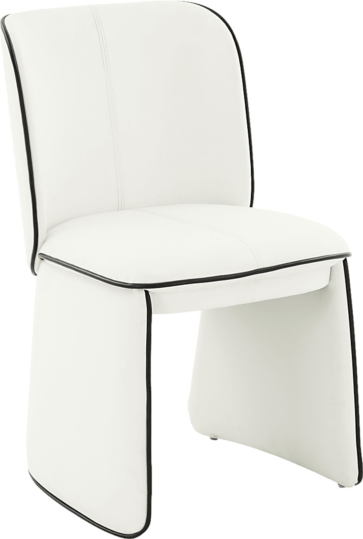 Allbee Cream Beige Polyurethane Fabric Dining Chair | Rooms to Go