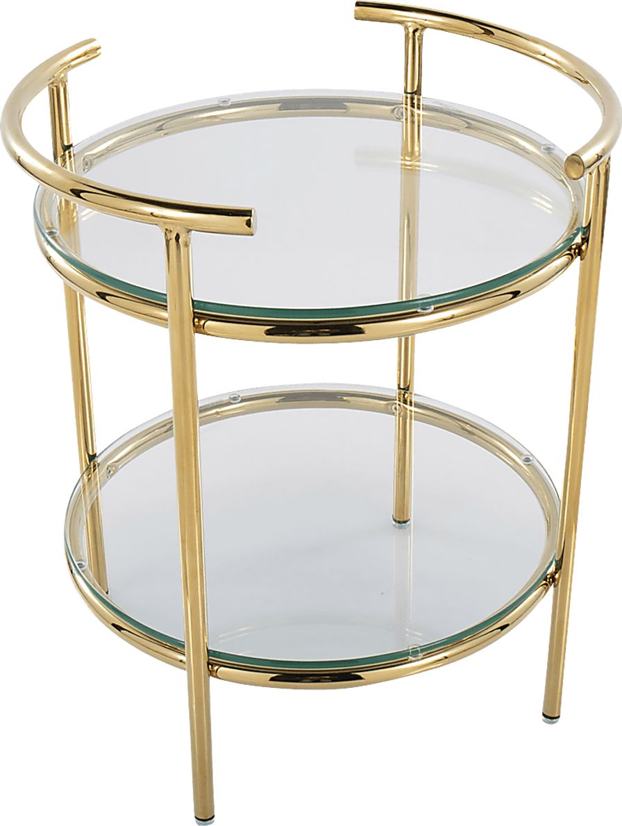 Alldershot Gold End Table - Rooms To Go