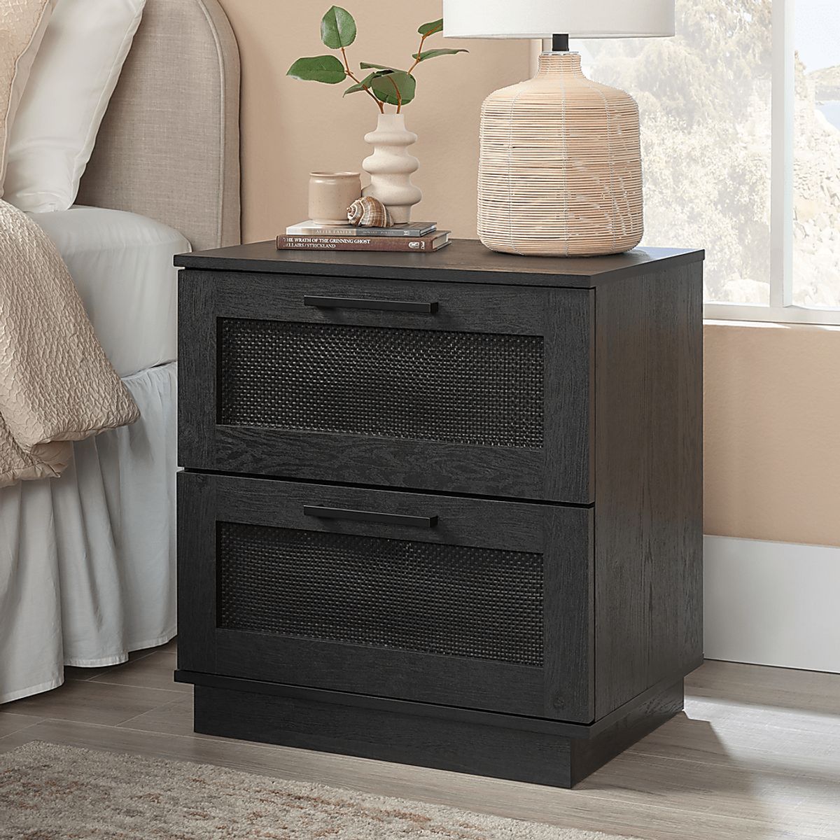 Allebach Black Black,Colors Nightstand | Rooms to Go
