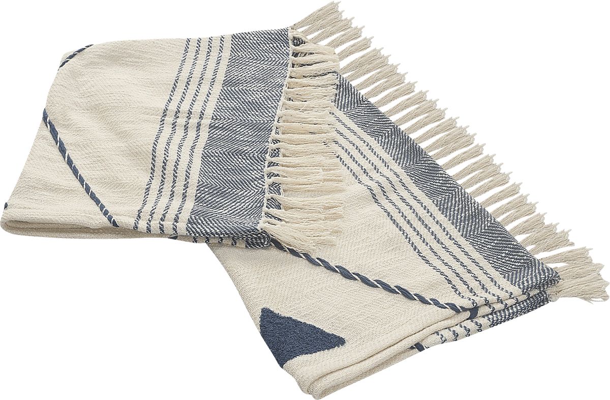 Allico Blue Throw Blanket | Rooms to Go