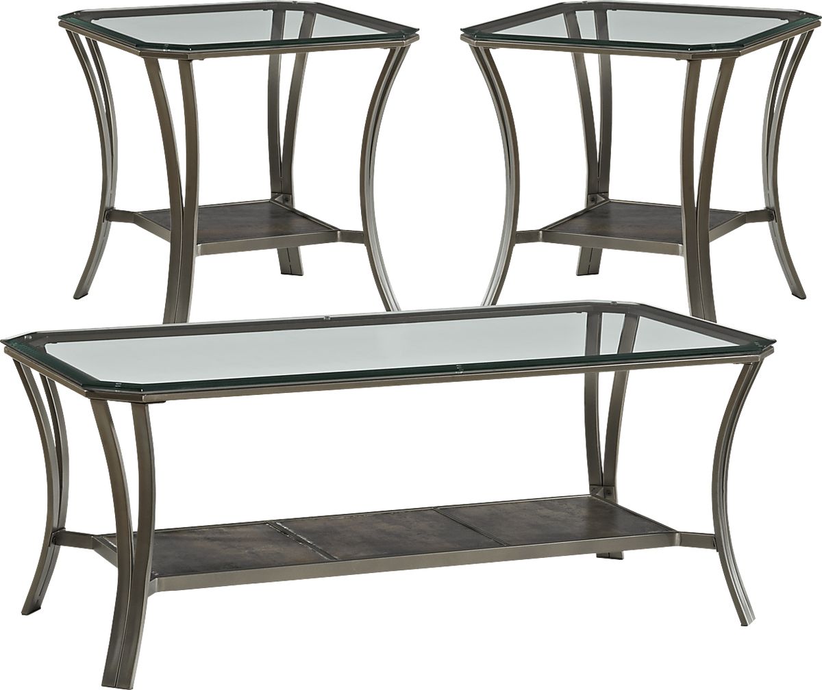 Allie Metal 3 Pc Table Set | Rooms to Go