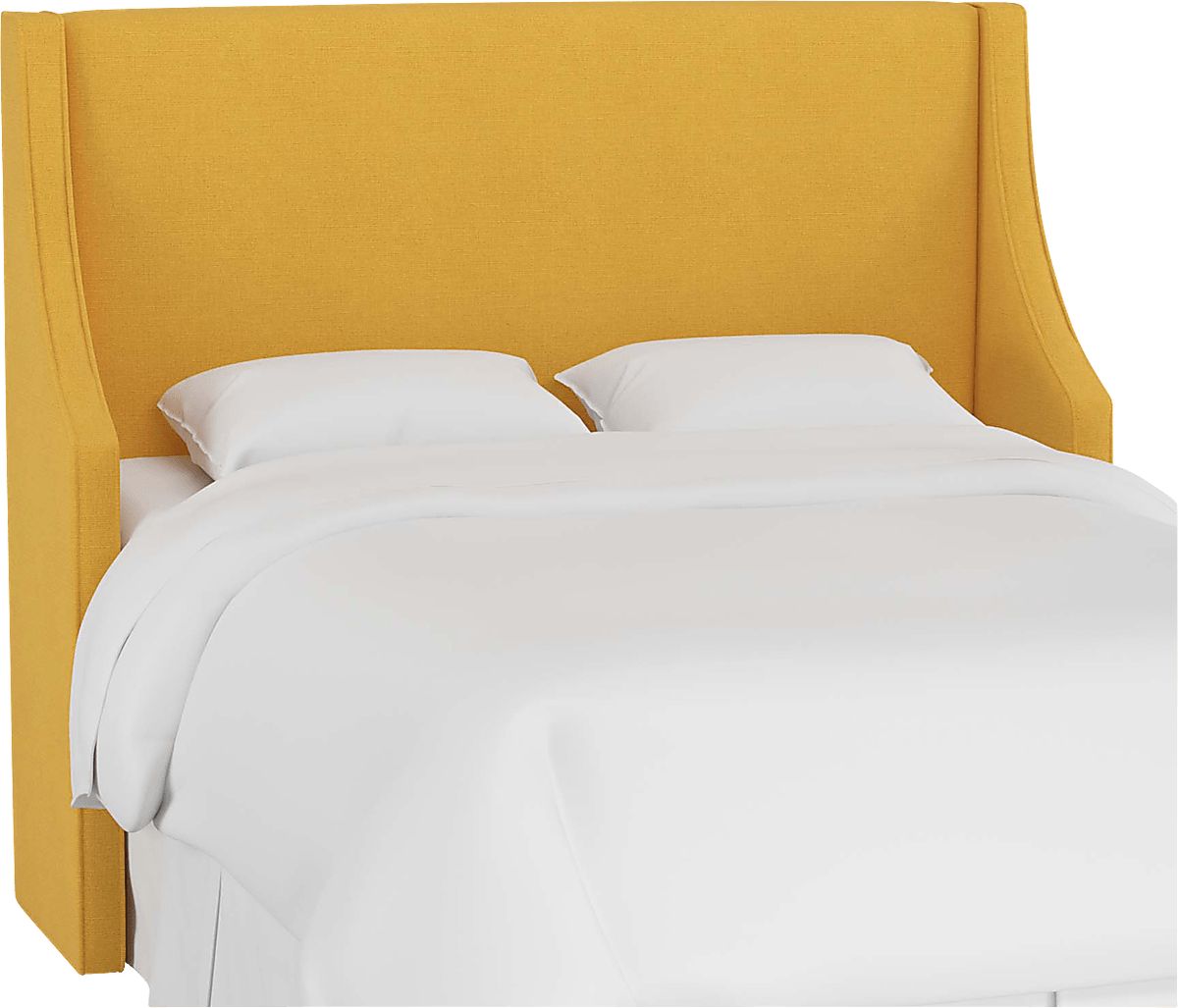 Allyena Yellow Linen,Polyester Fabric King Headboard | Rooms to Go