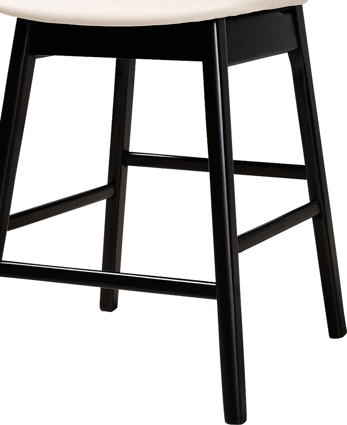 Alonesos Black Polyester Fabric Counter Stool, Set Of 2 | Rooms to Go