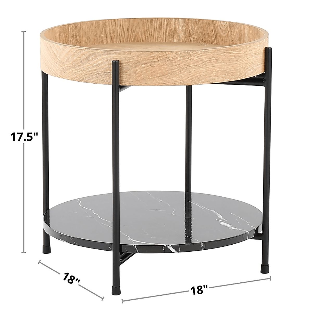 Alpinerose Natural End Table - Rooms To Go