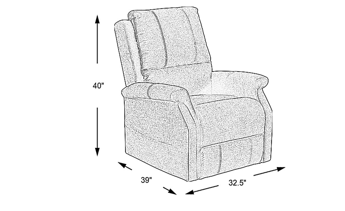 Alston Gray Polyester Fabric Power Lift Recliner | Rooms to Go