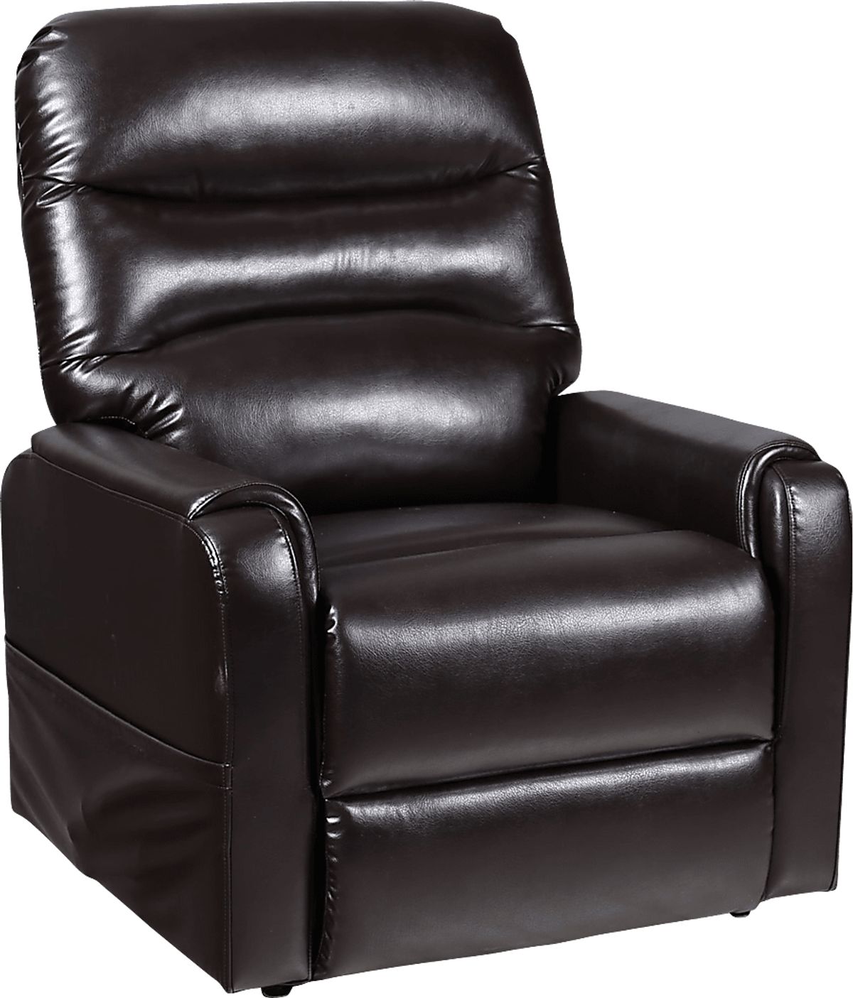 Alsumalane Chestnut Brown Polyurethane Fabric Power Recliner | Rooms to Go