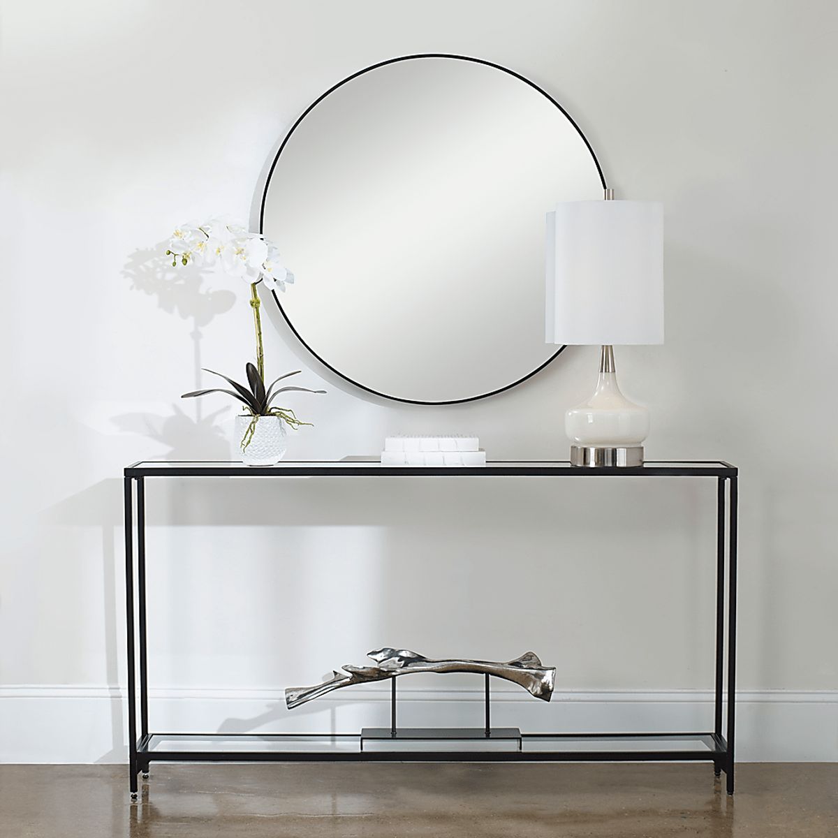 Altora Black Console Table | Rooms to Go