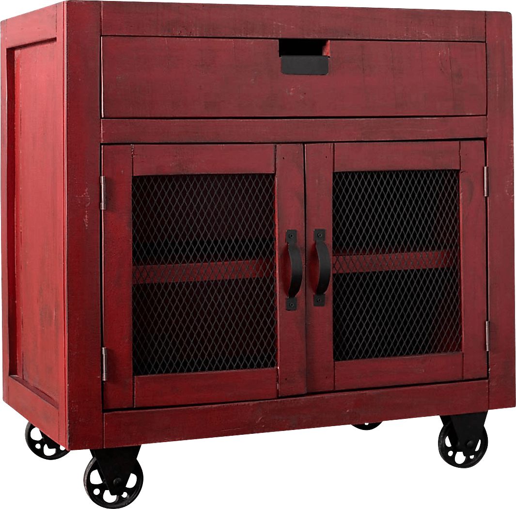 Alvamar Red Colors Accent Cabinet | Rooms to Go