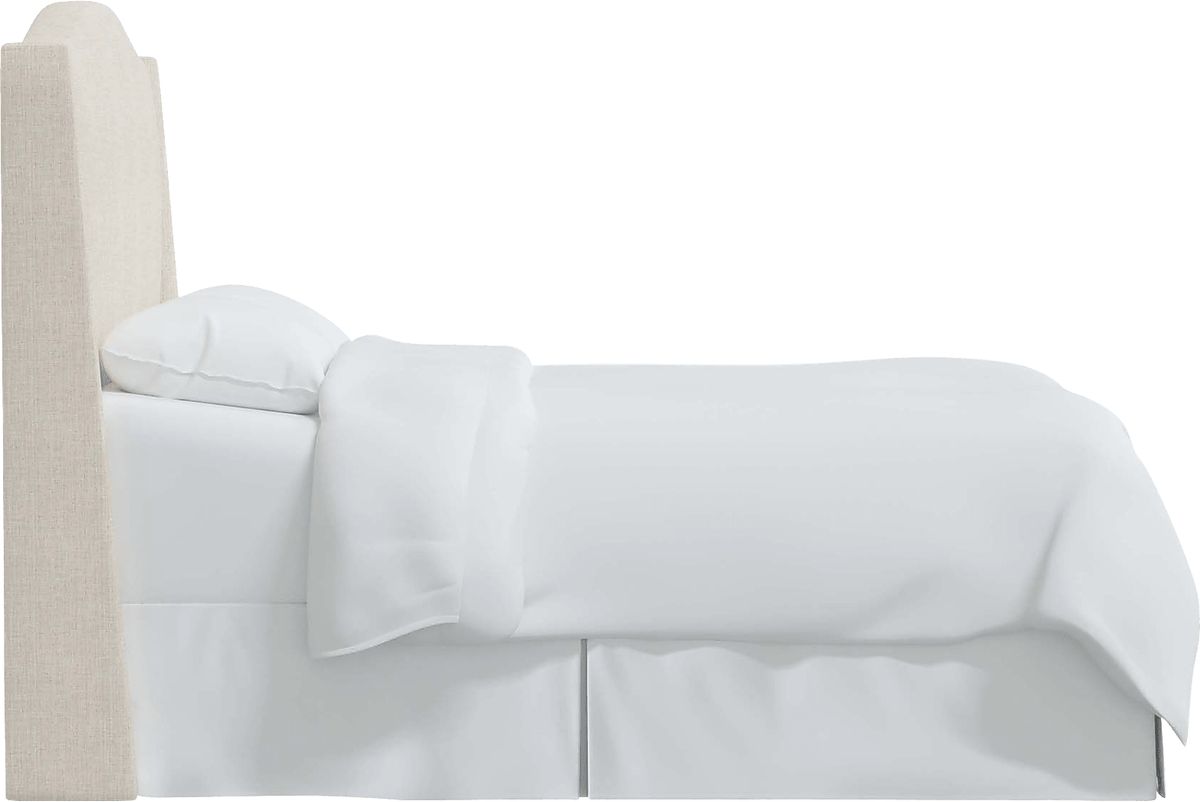 Alvena Linen Beige Linen,Polyester Fabric Full Headboard | Rooms to Go