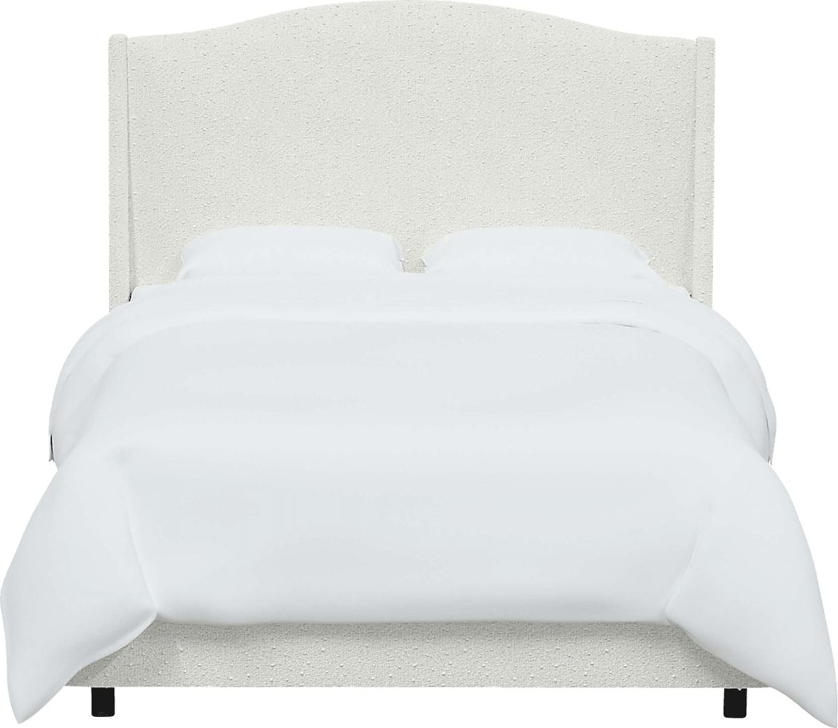 Alvena White Linen,Polyester Fabric Twin Bed | Rooms to Go