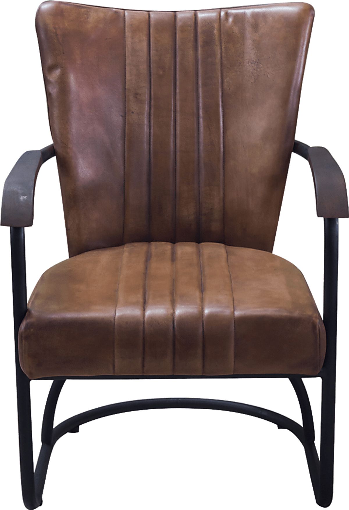 Alwyn Brown Dark Wood Arm Chair | Rooms to Go