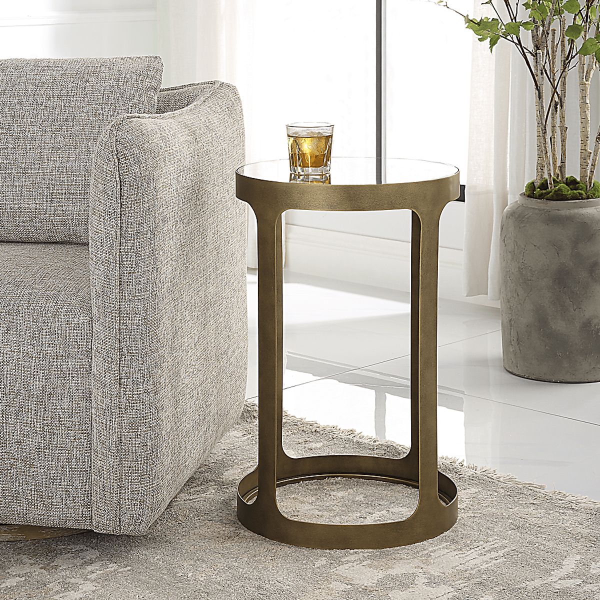 Alyce Gold Colors,Metal Accent Table | Rooms to Go