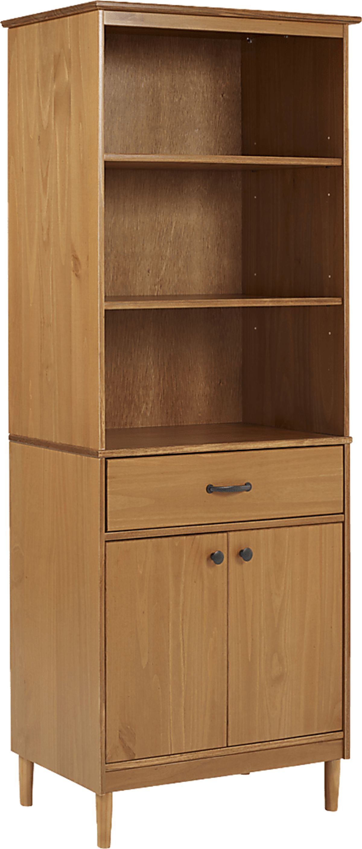 Alysun Caramel Light Wood Bookcase | Rooms to Go