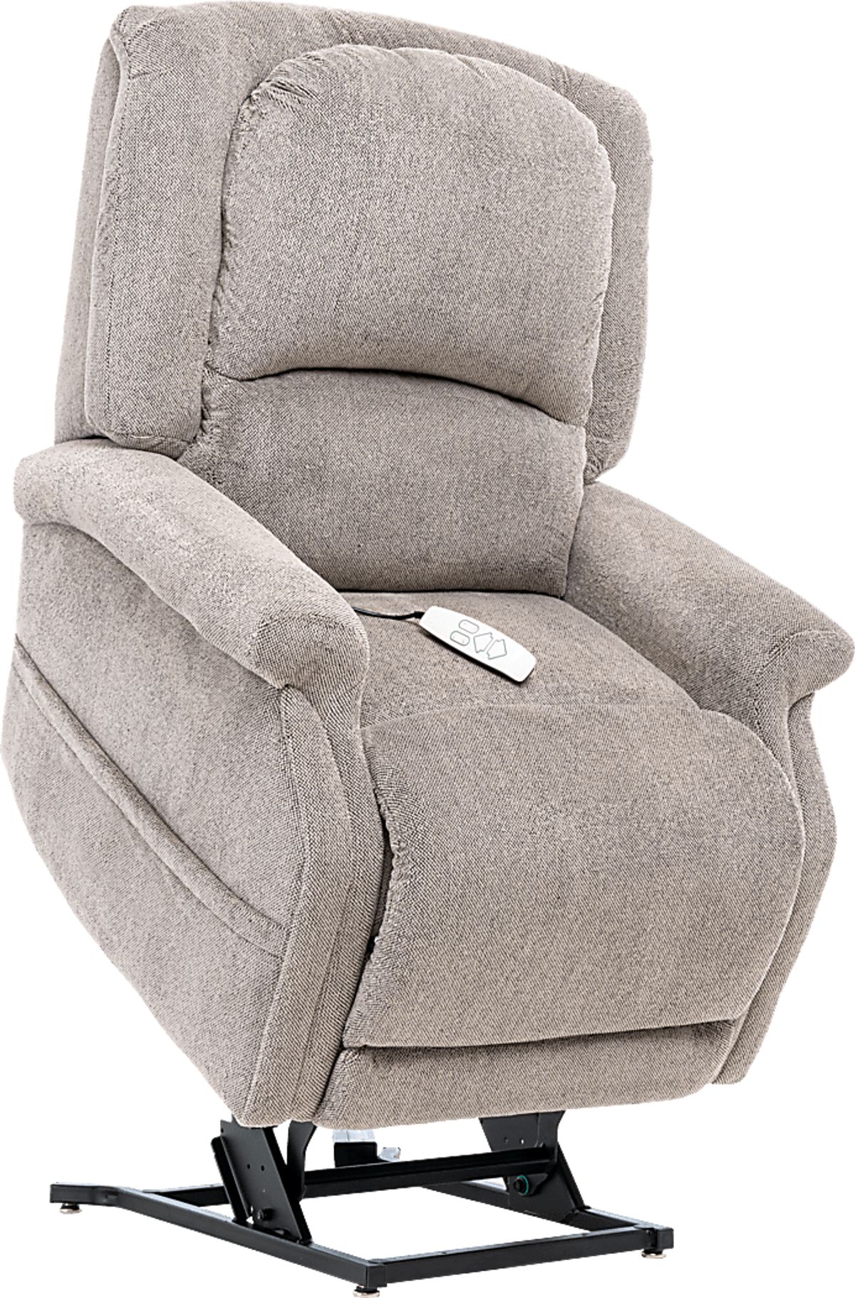 Amabell Beige Polyester Fabric Power Lift Recliner | Rooms to Go