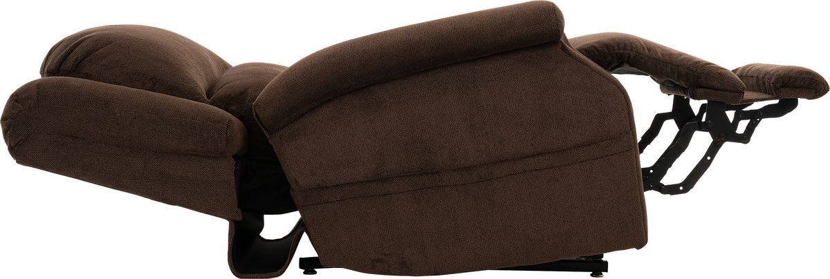 Amabell Brown Polyester Fabric Power Lift Recliner | Rooms to Go