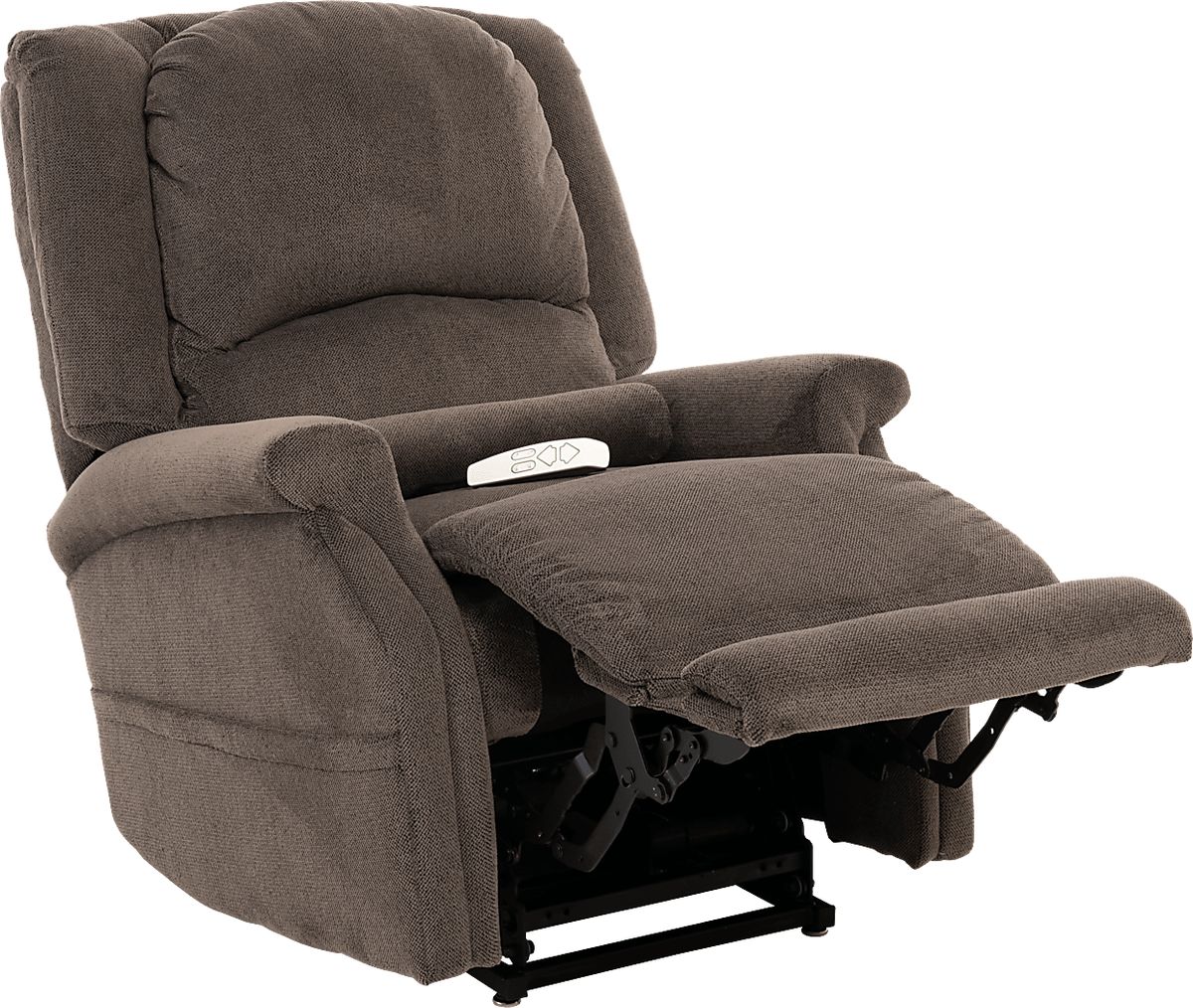 Amabell Gray Polyester Fabric Power Lift Recliner | Rooms to Go