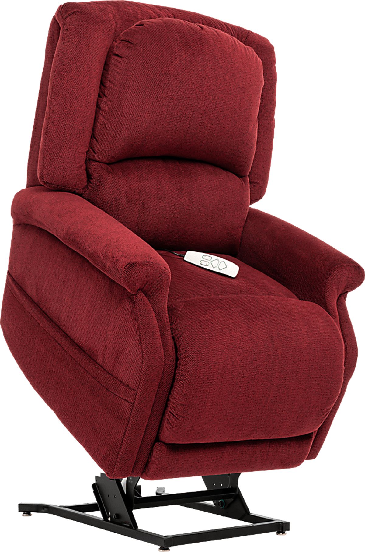 Amabell Red Polyester Fabric Power Lift Recliner | Rooms to Go