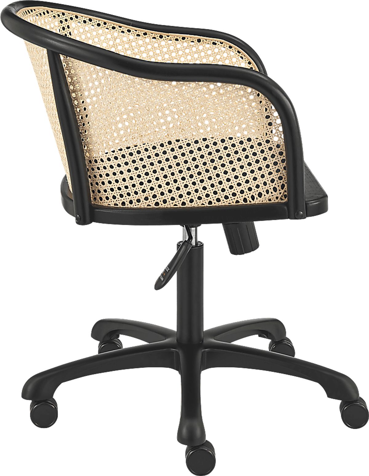 Amagro Black Velvet Plush Desk Chair | Rooms to Go