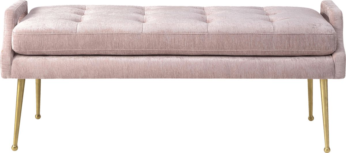 Amalea Blush Beige Accent Bench | Rooms to Go