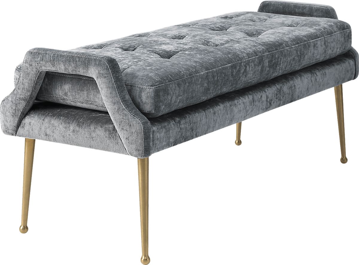 Amalea Gray Accent Bench | Rooms to Go