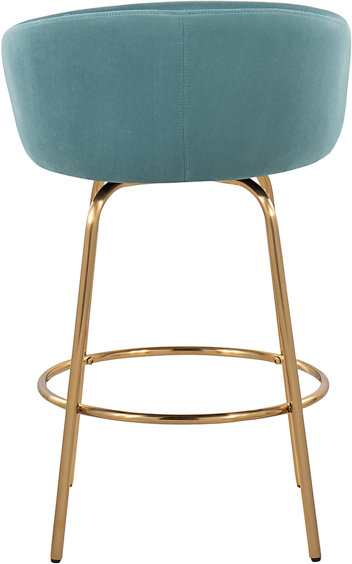 Amarante Gold Colors,Metal Blue Counter Stool | Rooms to Go