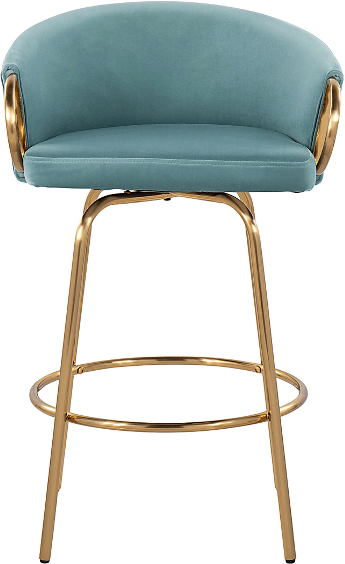 Amarante Gold Colors,Metal Blue Counter Stool | Rooms to Go