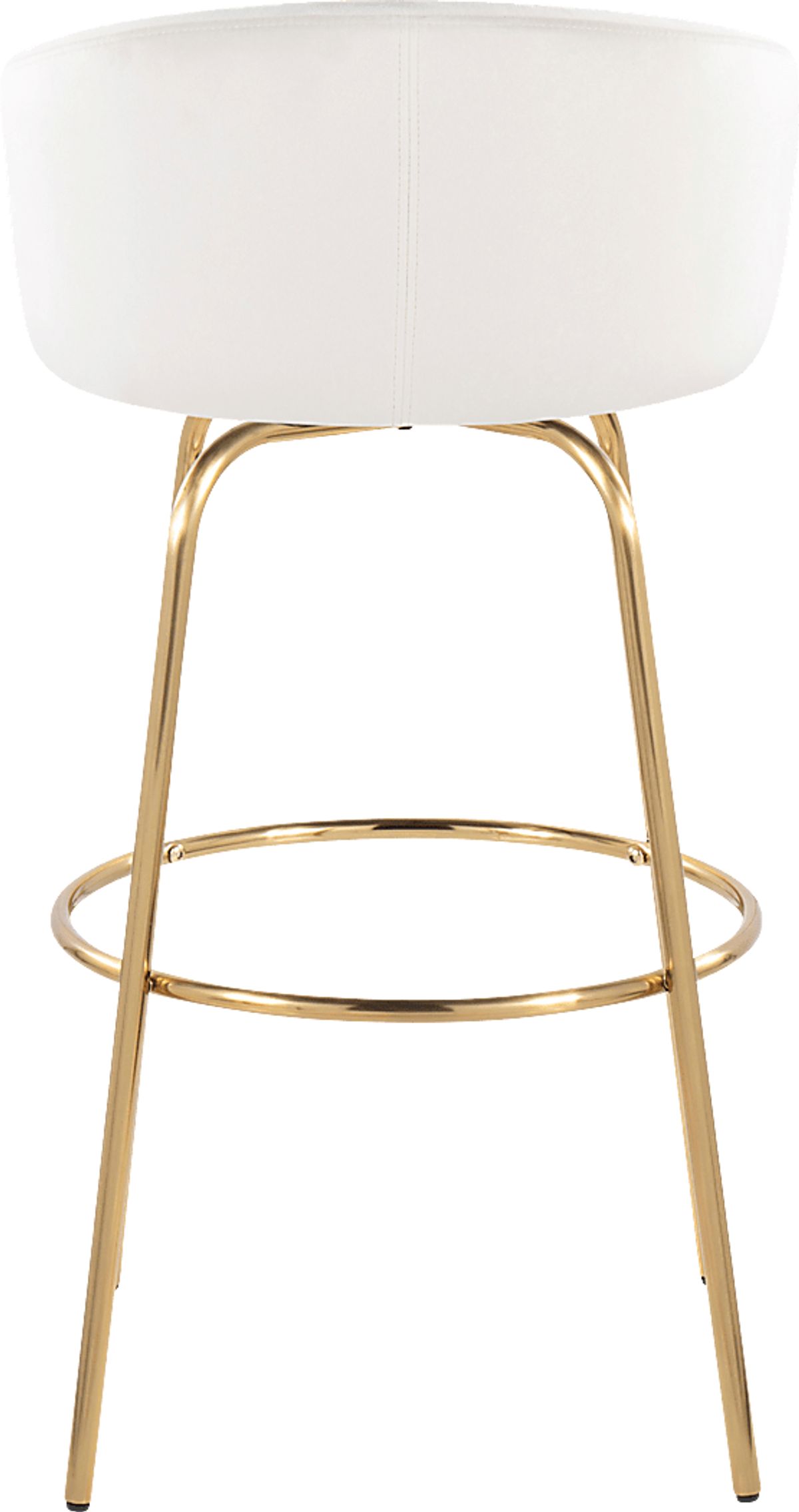 Amarante Gold Colors,Metal Cream Beige Velvet Plush Swivel Barstool ...