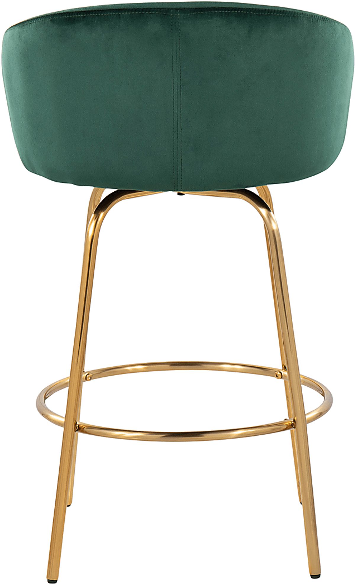 Amarante Gold Colors,Metal Green Counter Stool | Rooms to Go