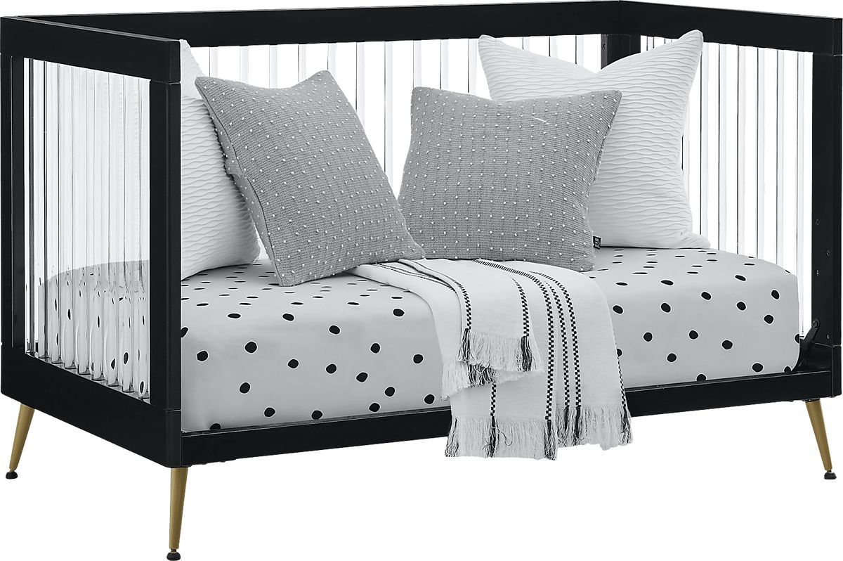 Amarine Black Black,Colors Convertible Crib | Rooms to Go