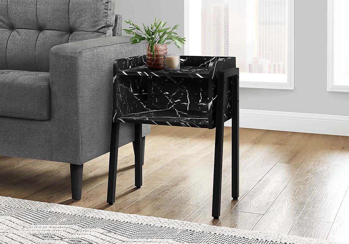 Amberstone Black Black,Colors Side Table | Rooms to Go