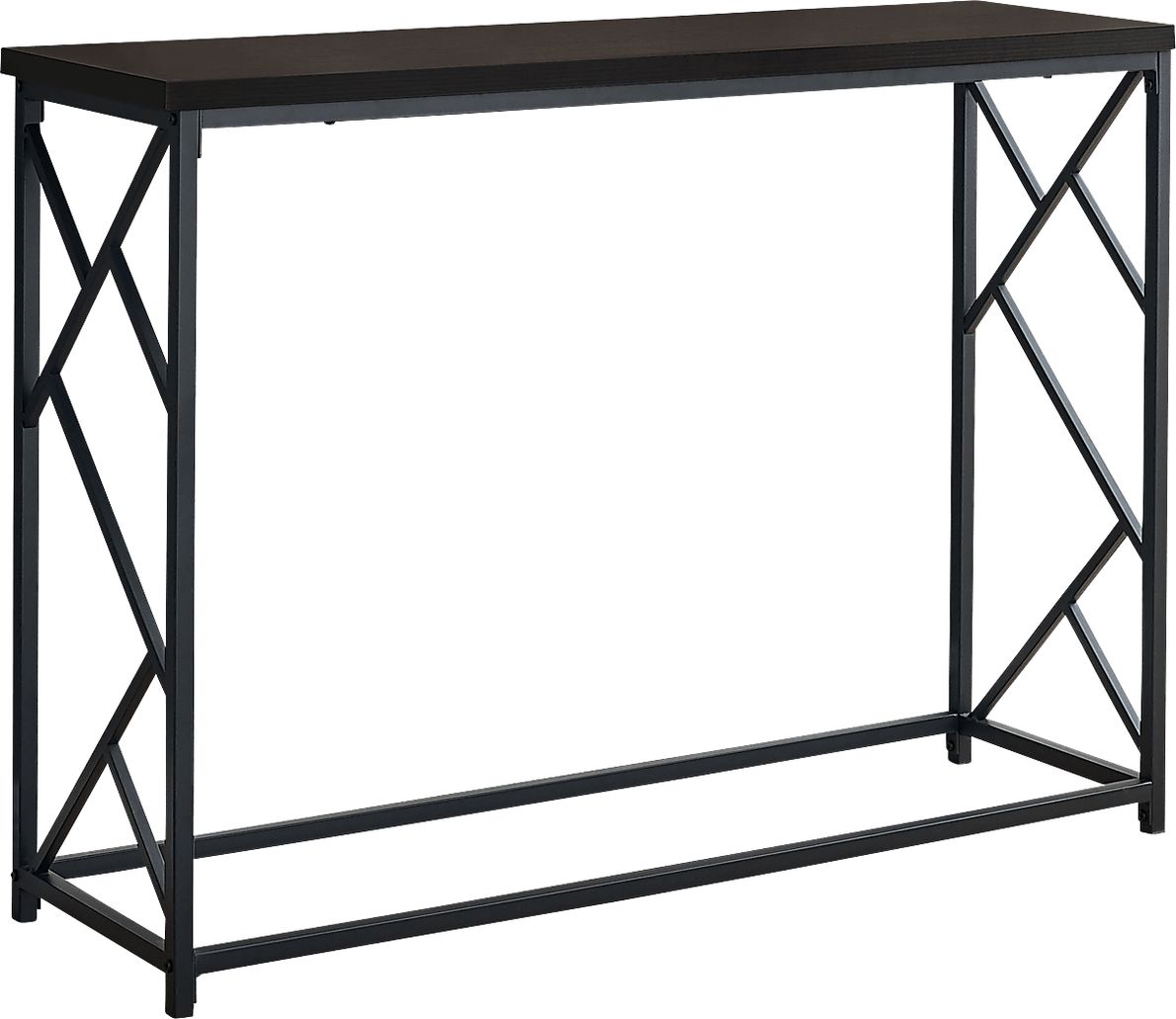 Ambur Espresso Dark Wood Console Table - Rooms To Go