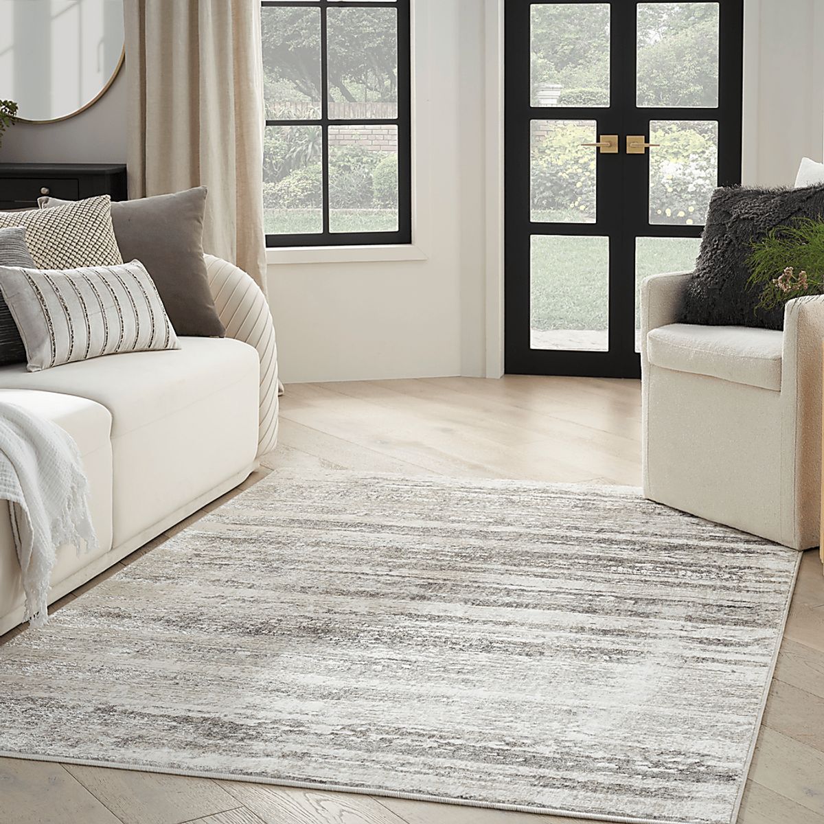 Amisra Cream,Gray Beige,Gray Rugs | Rooms to Go