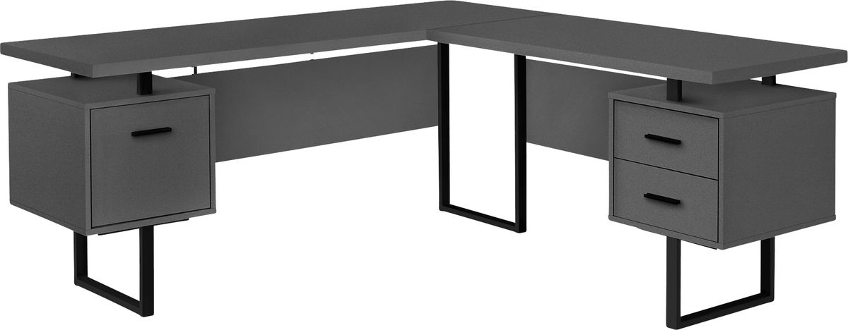 Ammonett Graphite Black Desk | Rooms to Go