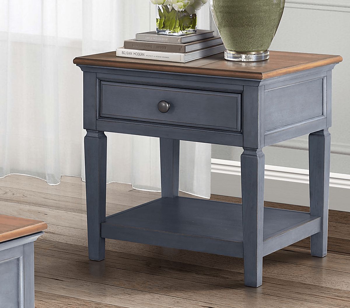 Amoyr Blue Colors End Table | Rooms to Go