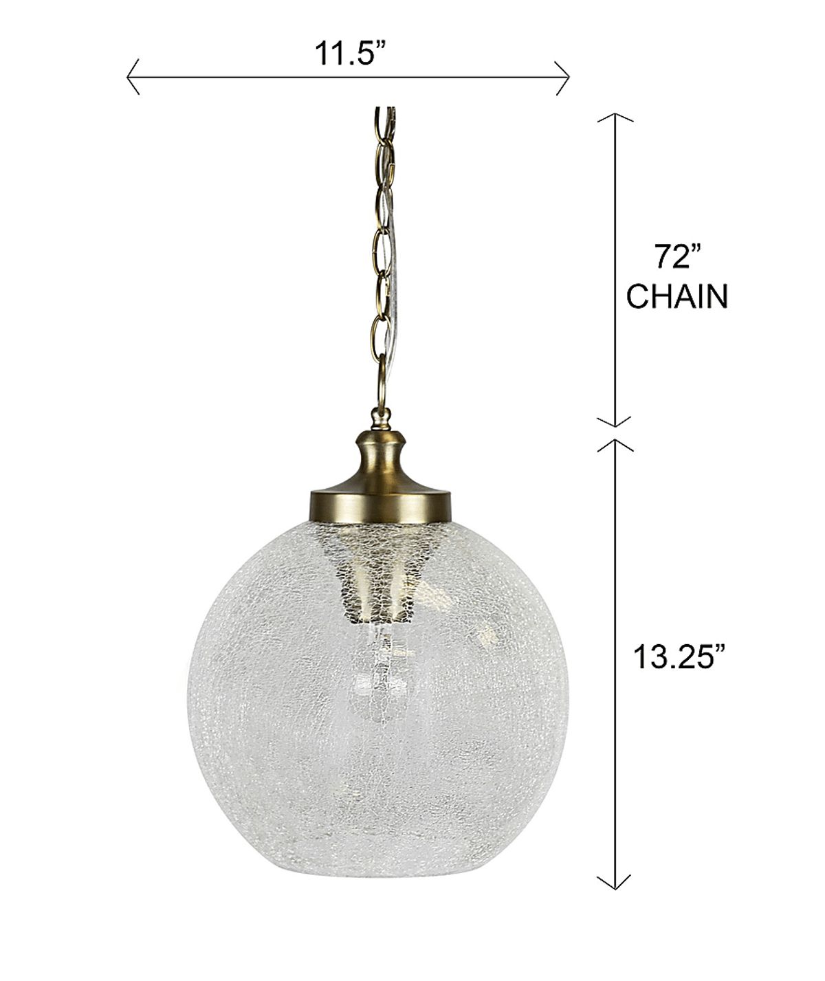 Amparo Park Gold Yellow Pendant | Rooms to Go