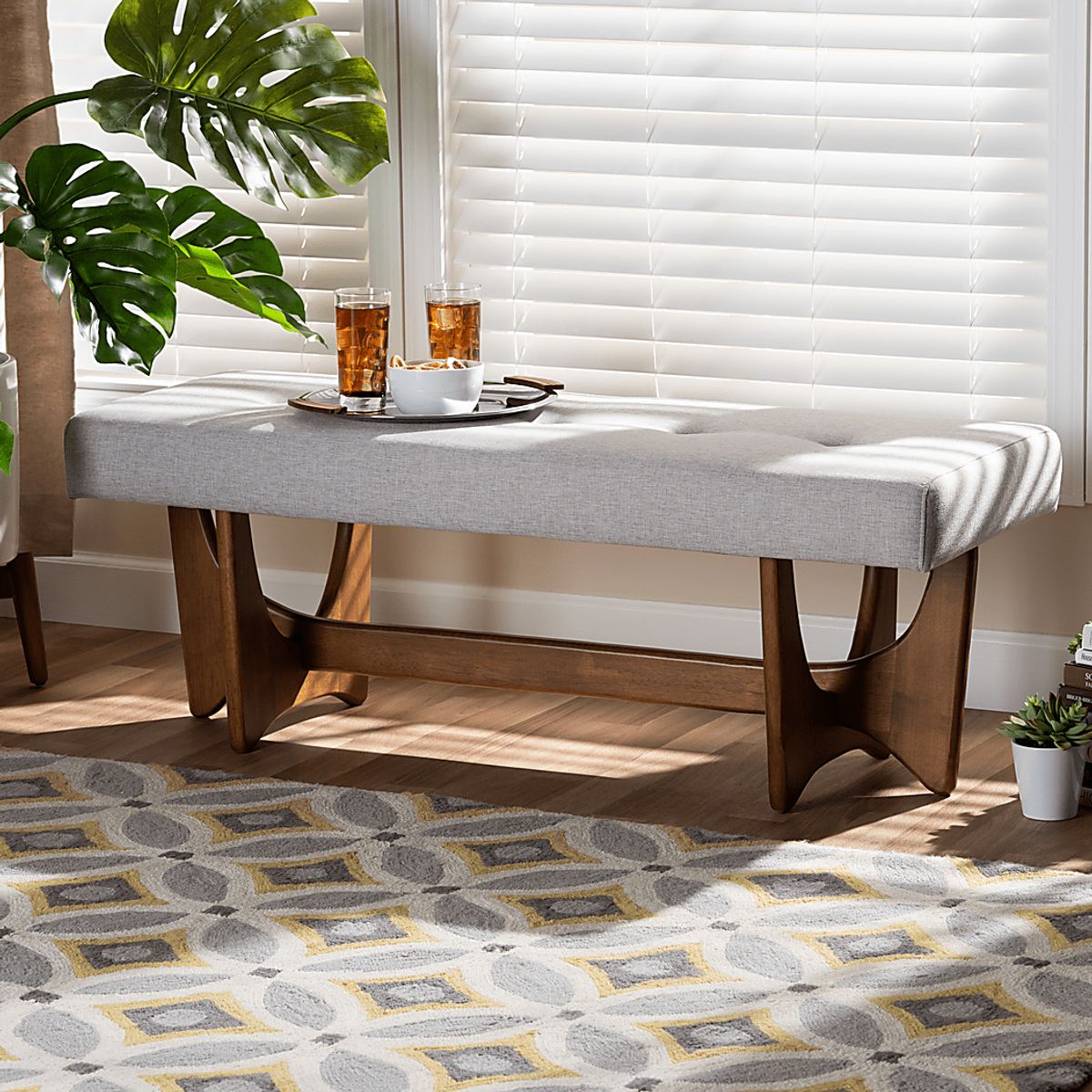 Andor Beige Bench | Rooms to Go