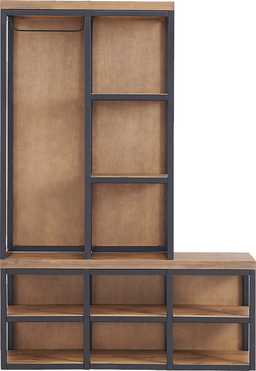 Andrex Brown Dark Wood Halltree | Rooms to Go