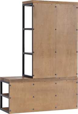 Andrex Brown Dark Wood Halltree | Rooms to Go