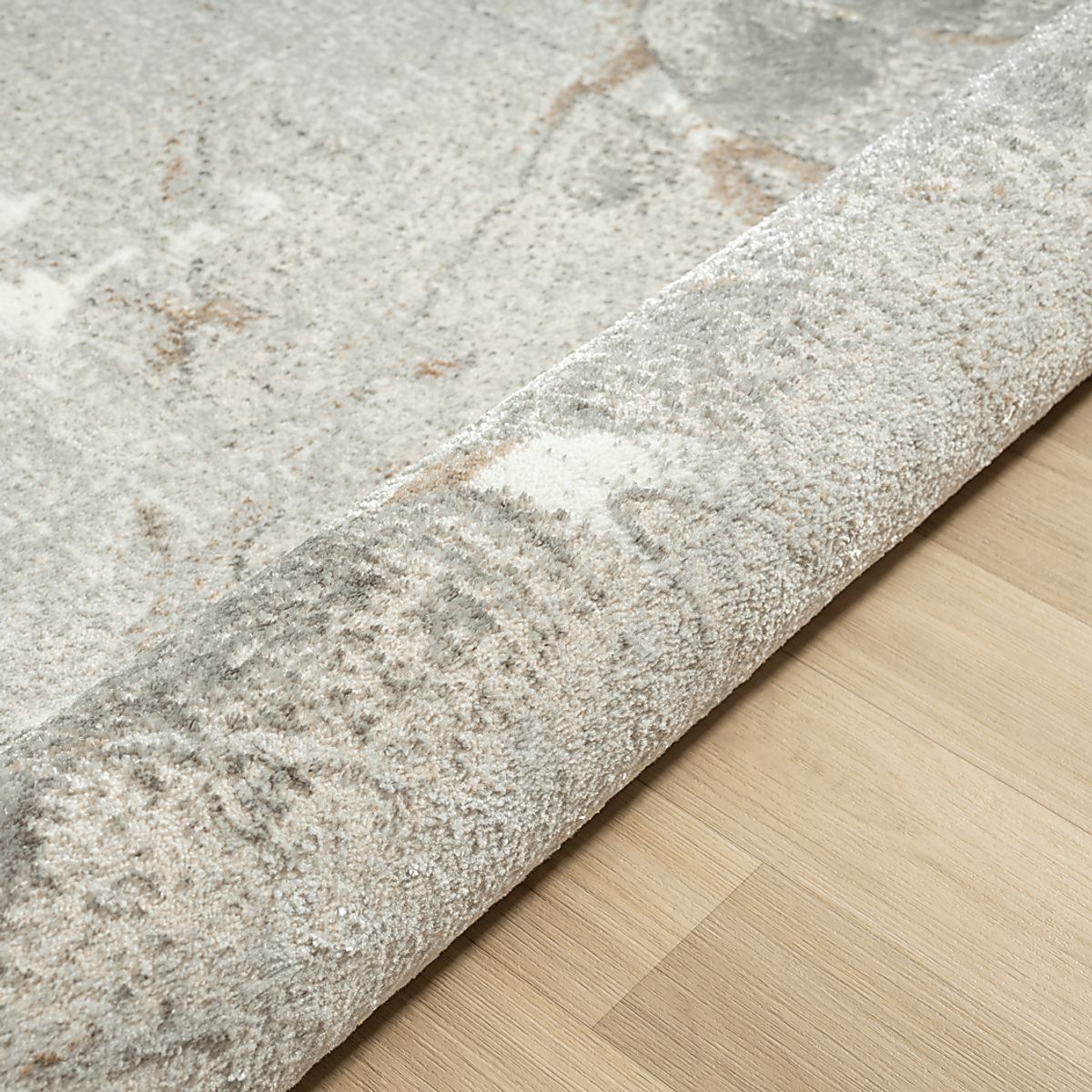 Roseshire Beige Polyester Fabric Rug | Rooms to Go