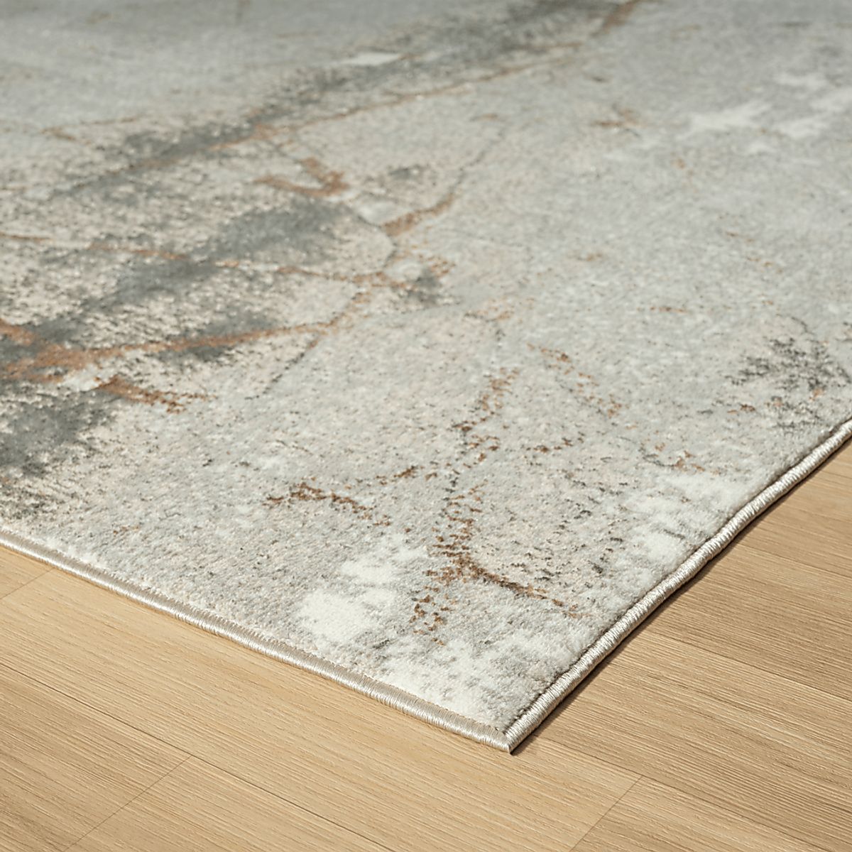 Roseshire Beige Polyester Fabric Rug | Rooms to Go